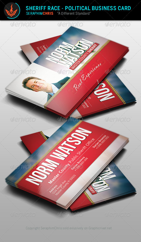 Sheriff Business Card Templates & Designs | GraphicRiver