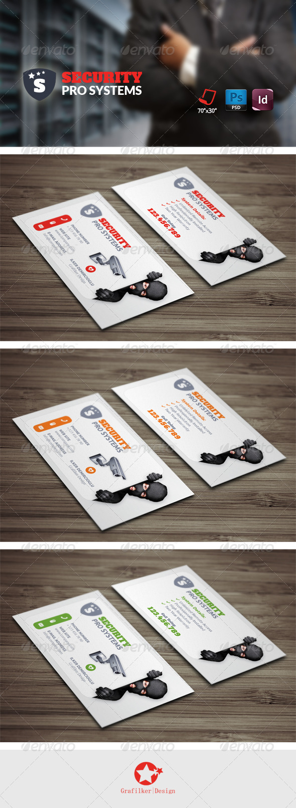 Security Business Card Templates & Designs from GraphicRiver