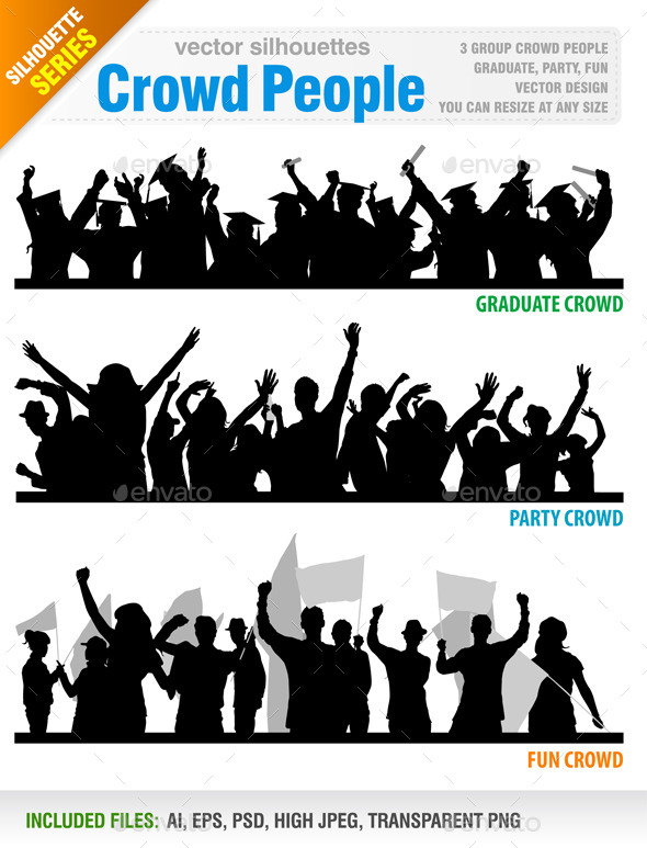 Crowd Graphics, Designs & Templates | GraphicRiver