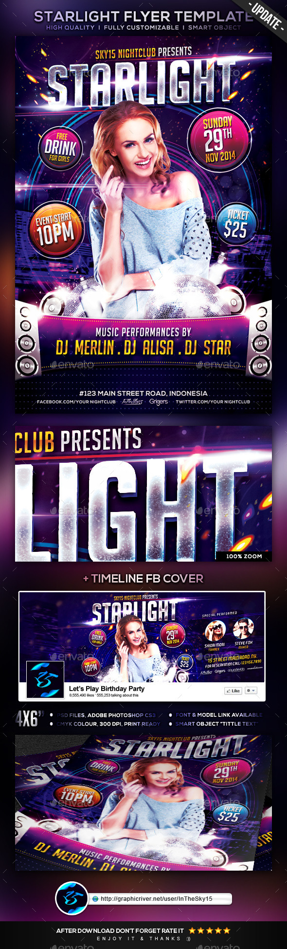 Starlight Graphics, Designs & Templates | GraphicRiver