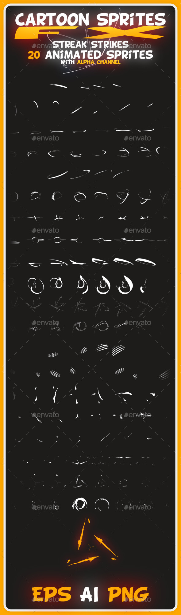 FX Game Sprites & Sheet Templates | GraphicRiver