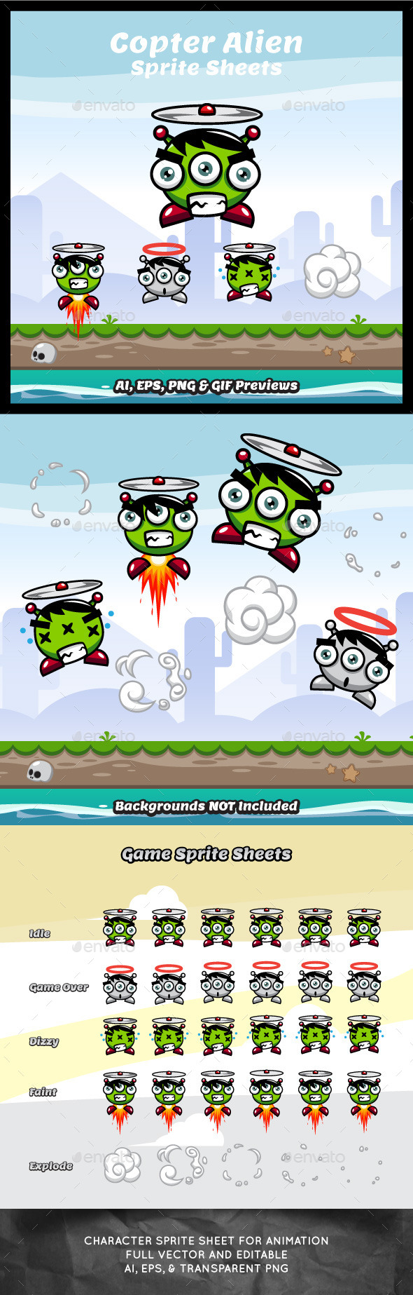 Alien Game Assets | GraphicRiver