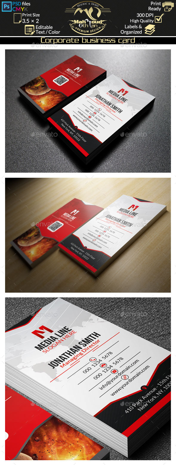 Space Business Card Templates & Designs | GraphicRiver