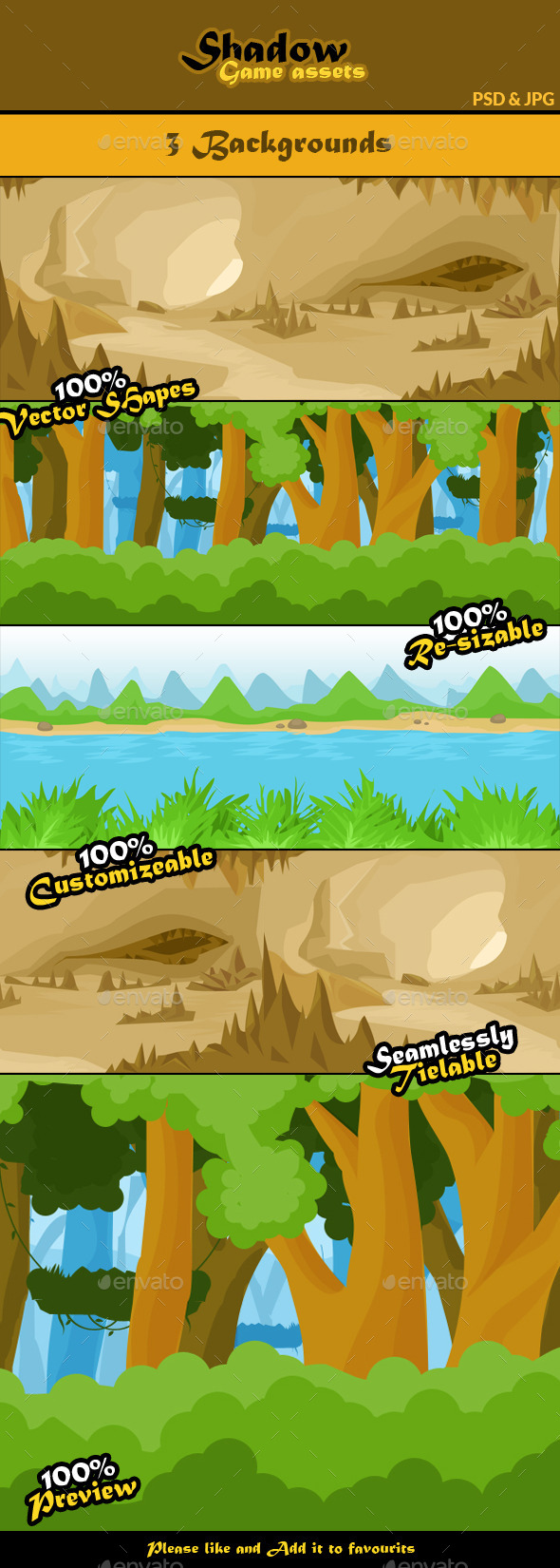 Caves Game Assets | GraphicRiver