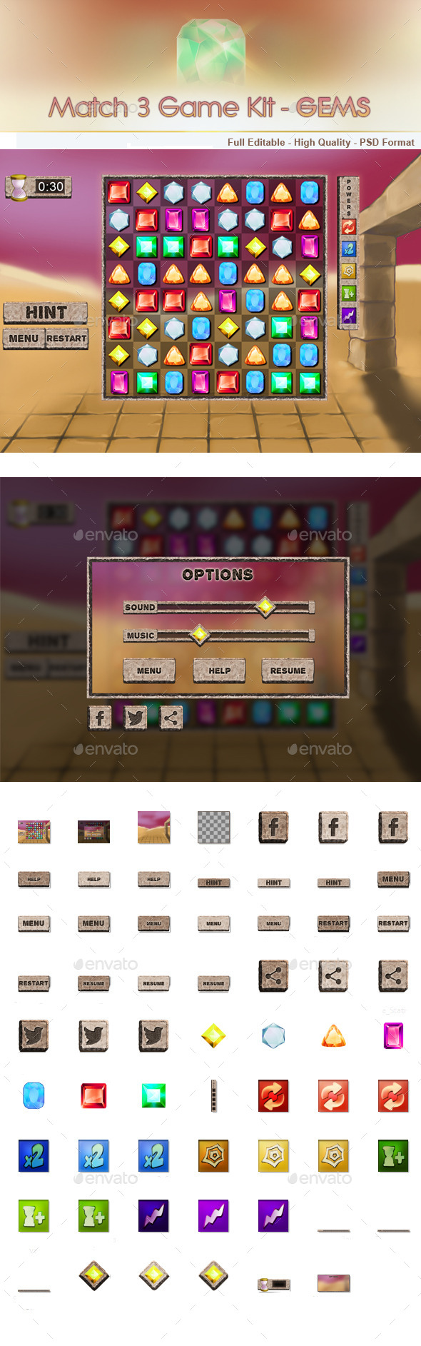 Fantasy Game User UI Templates from GraphicRiver
