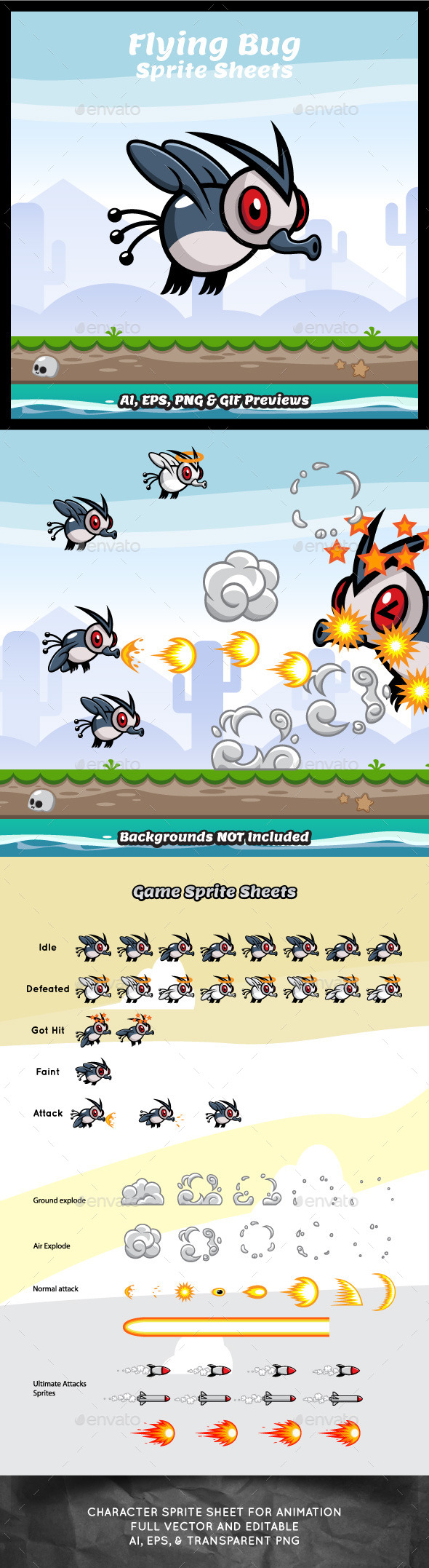 Bug Cartoon Graphics, Designs & Templates from GraphicRiver