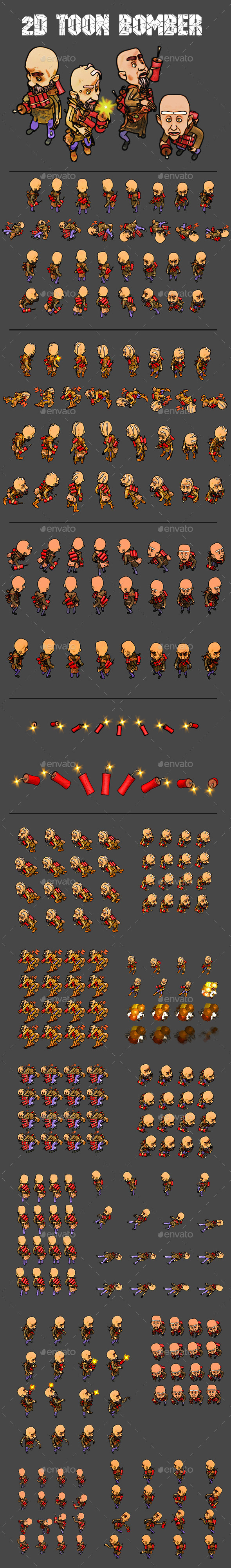 Isometric Game Sprites & Sheet Templates from GraphicRiver