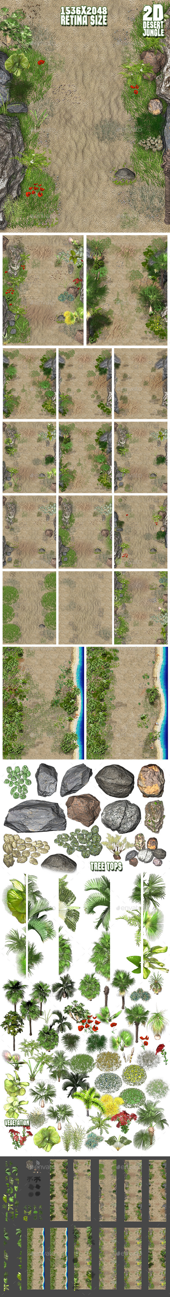 Grass 2D Game Assets from GraphicRiver