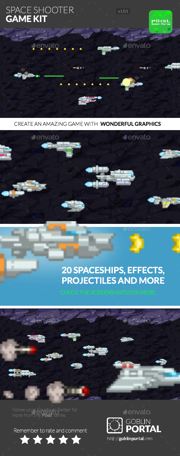 Space 2D Game Assets from GraphicRiver