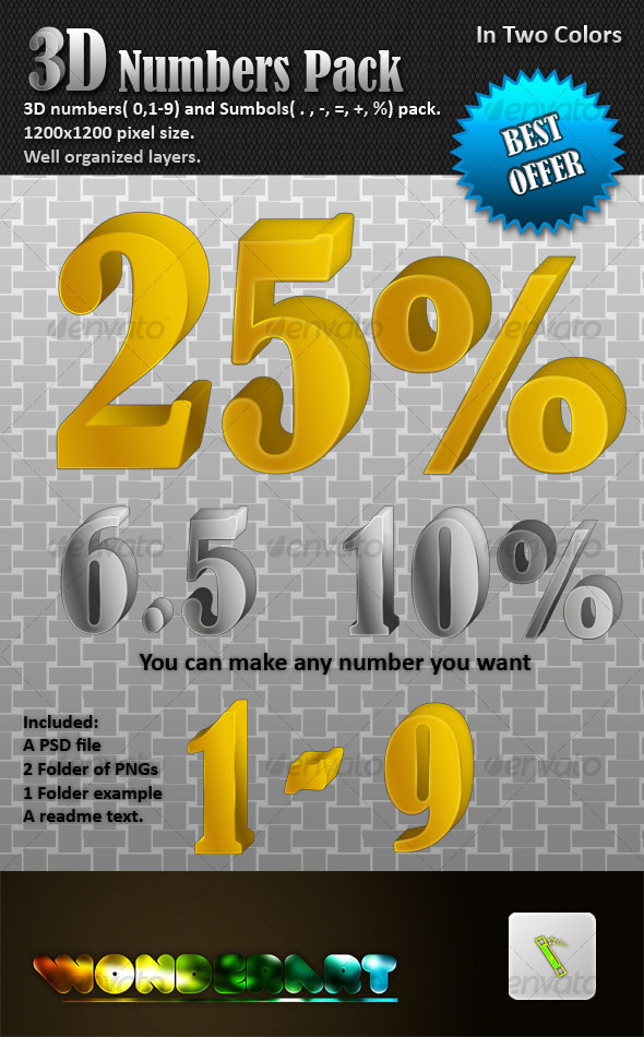 Numbers Graphics, Designs & Templates from GraphicRiver