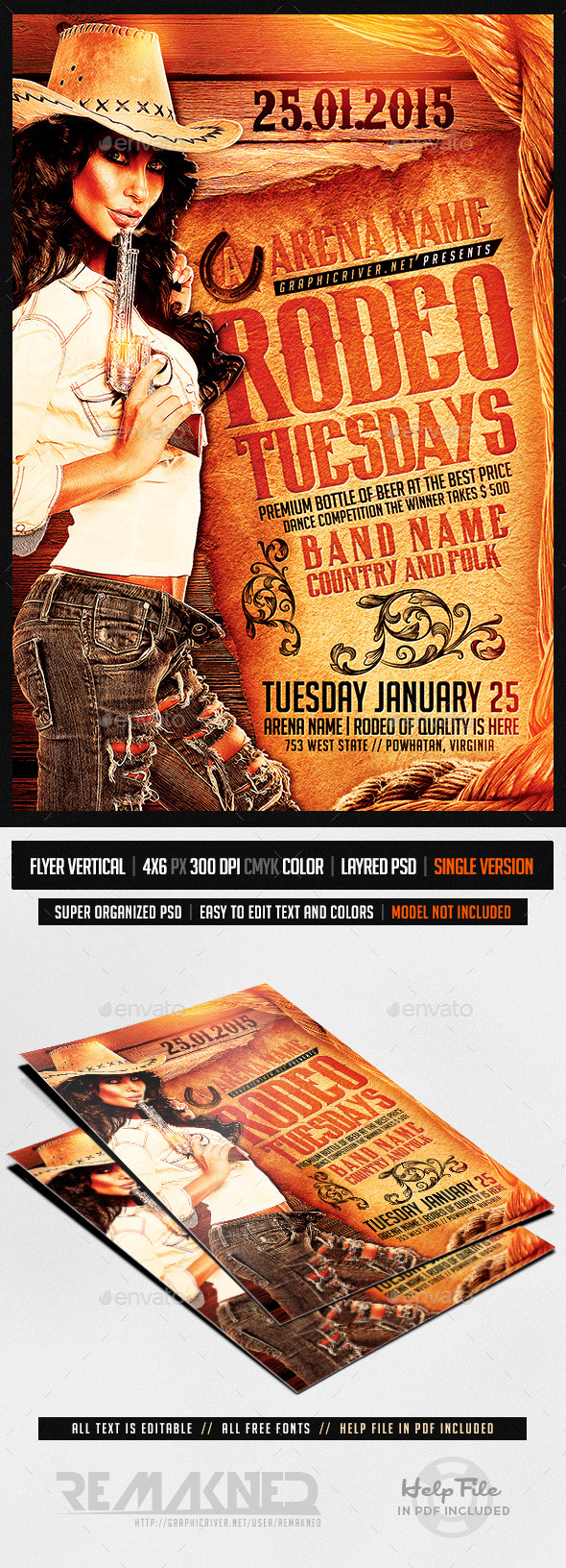 Rodeo Graphics, Designs & Templates | GraphicRiver