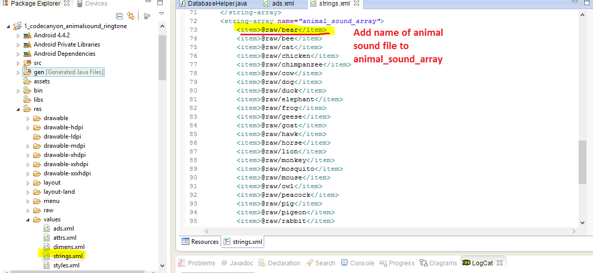 Animal Sound Ringtone Documentation