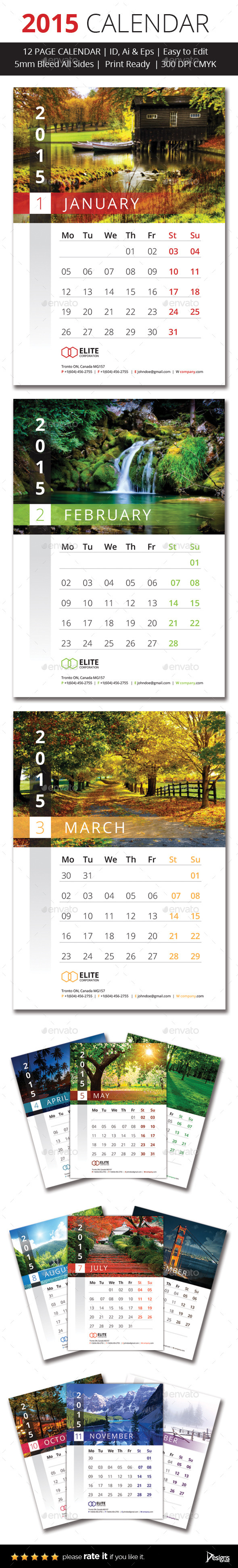 Calender Graphics, Designs & Templates from GraphicRiver