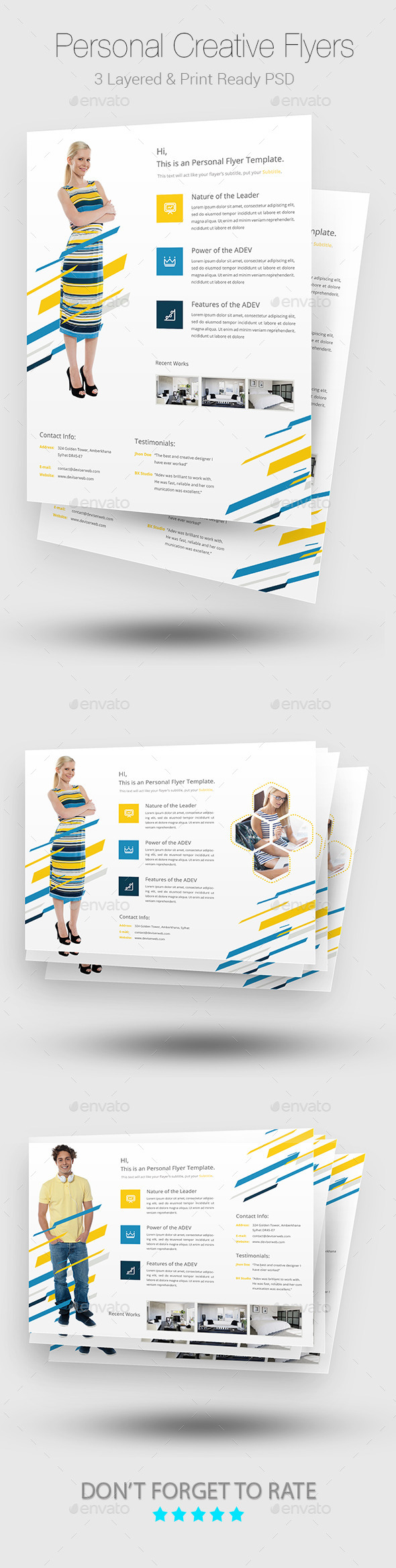 Personality Flyer Graphics, Designs & Templates