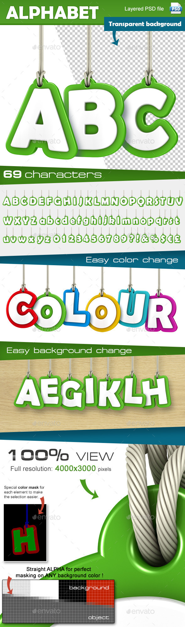 Alphabet Graphics, Designs & Templates | GraphicRiver