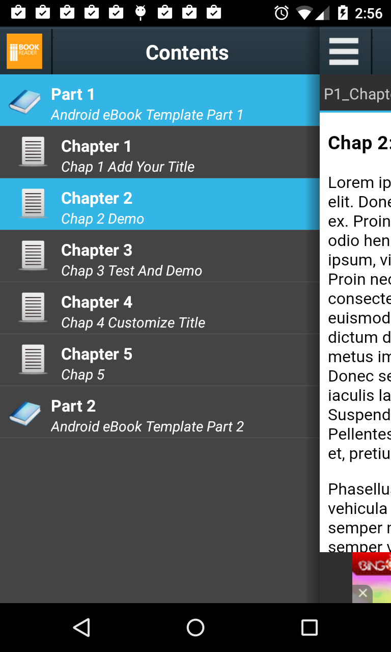 Android eBook Template