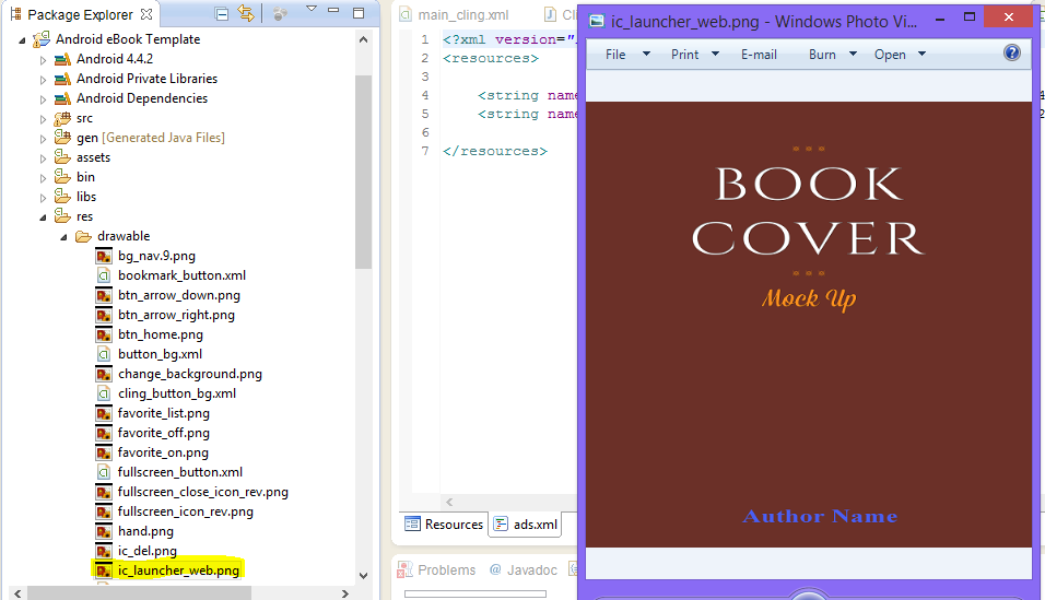 Android eBook Template