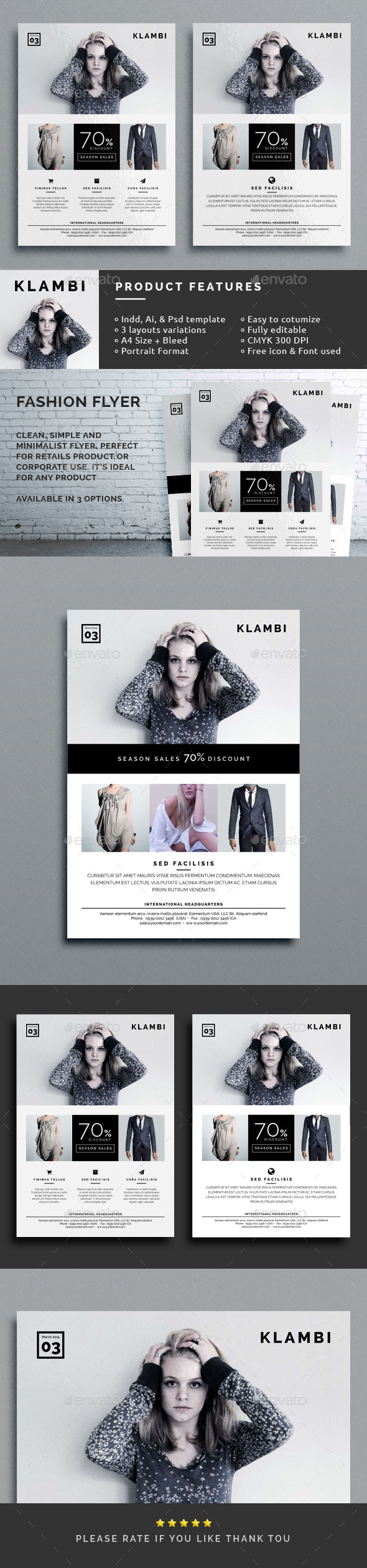 Cloth Business Flyer Templates from GraphicRiver