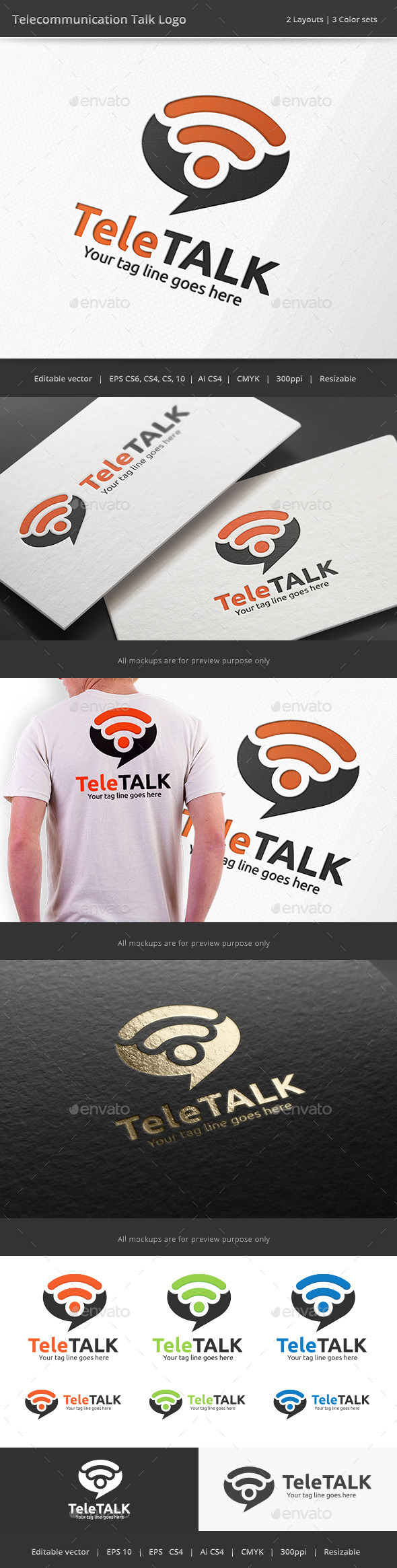 Telecommunication Logo Templates | GraphicRiver