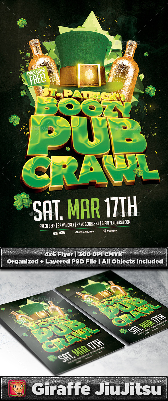 Crawl Flyer Graphics, Designs & Templates from GraphicRiver