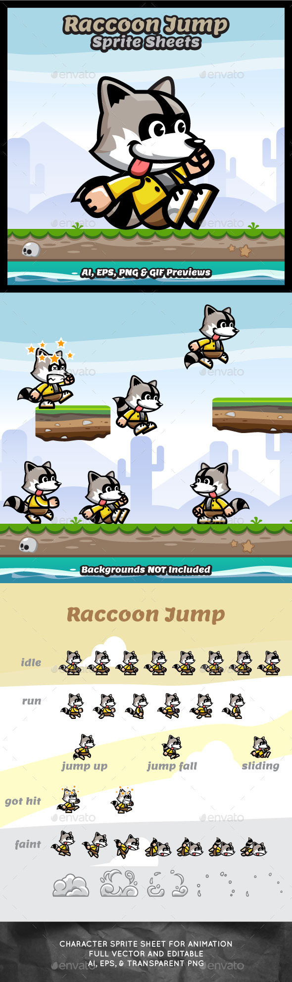 Running Sprite Sheet Game Sprites & Sheet Templates