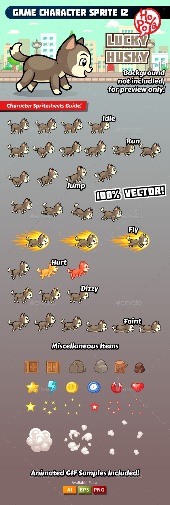 Dog Game Assets from GraphicRiver