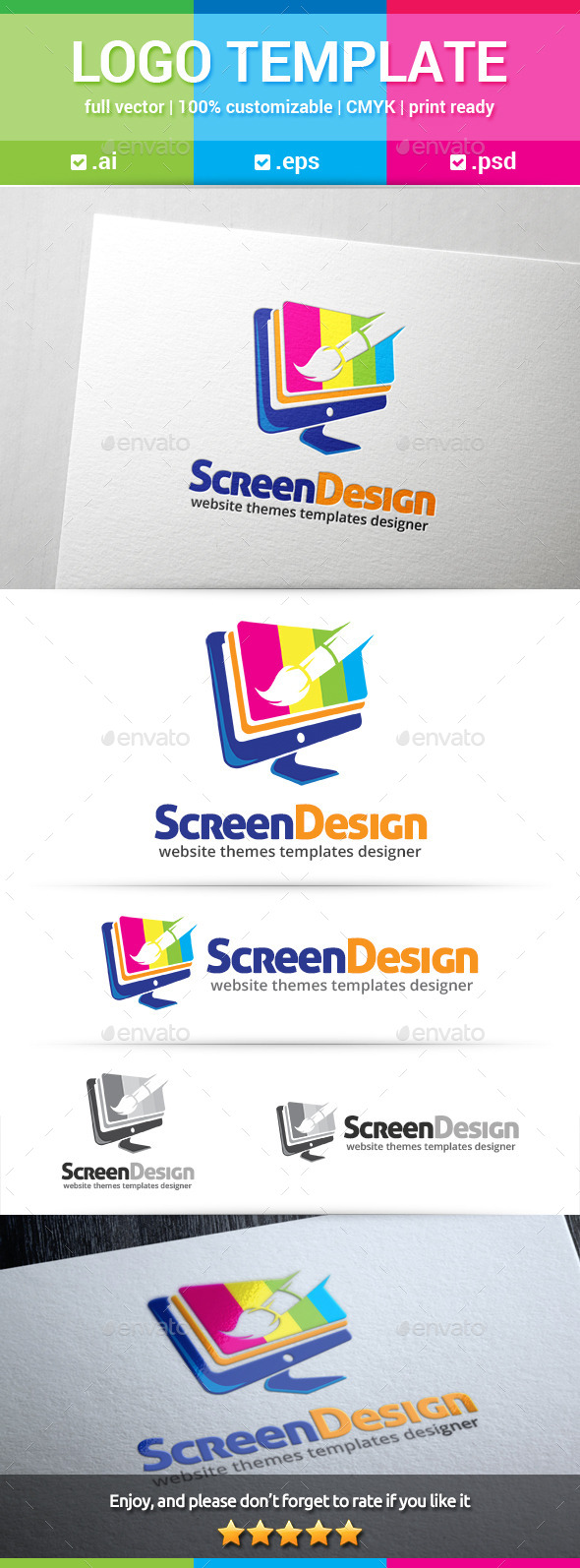 Screen Logo Templates | GraphicRiver