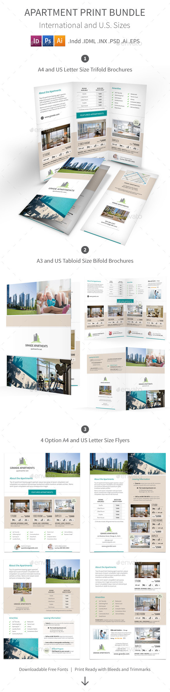 Apartments Graphics, Designs & Templates | GraphicRiver