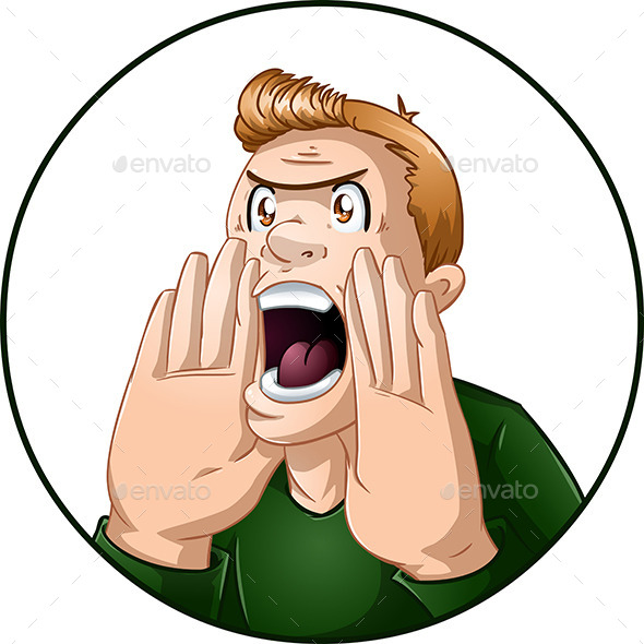 Shout Cartoon Graphics, Designs & Templates from GraphicRiver