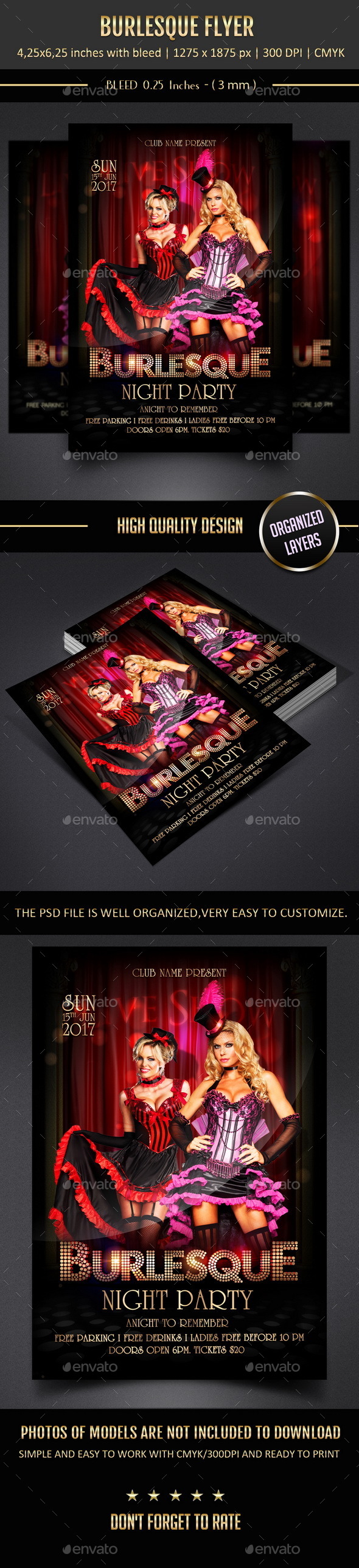 Burlesque Graphics, Designs & Templates | GraphicRiver