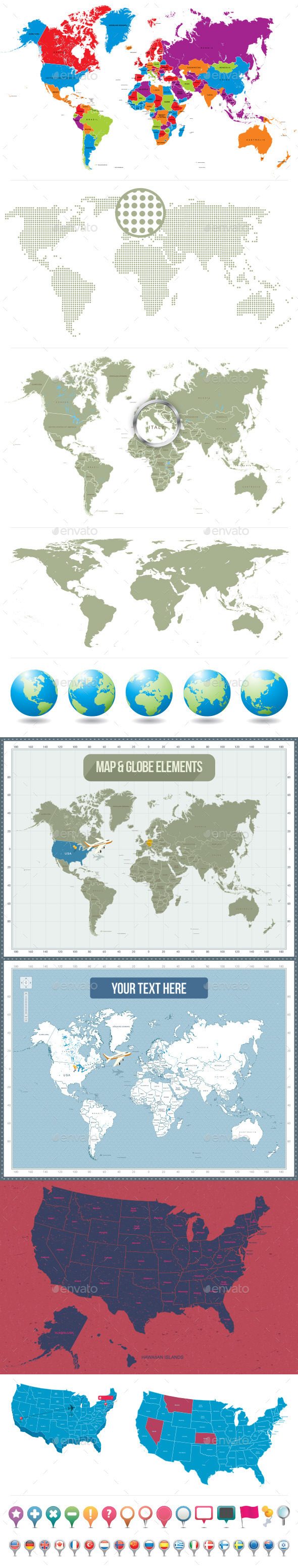 Maps Graphics, Designs & Templates | GraphicRiver