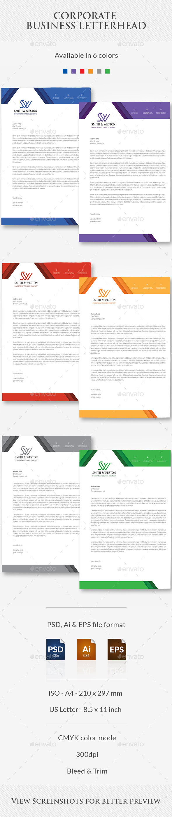 Iso Letterhead Stationery and Design Templates