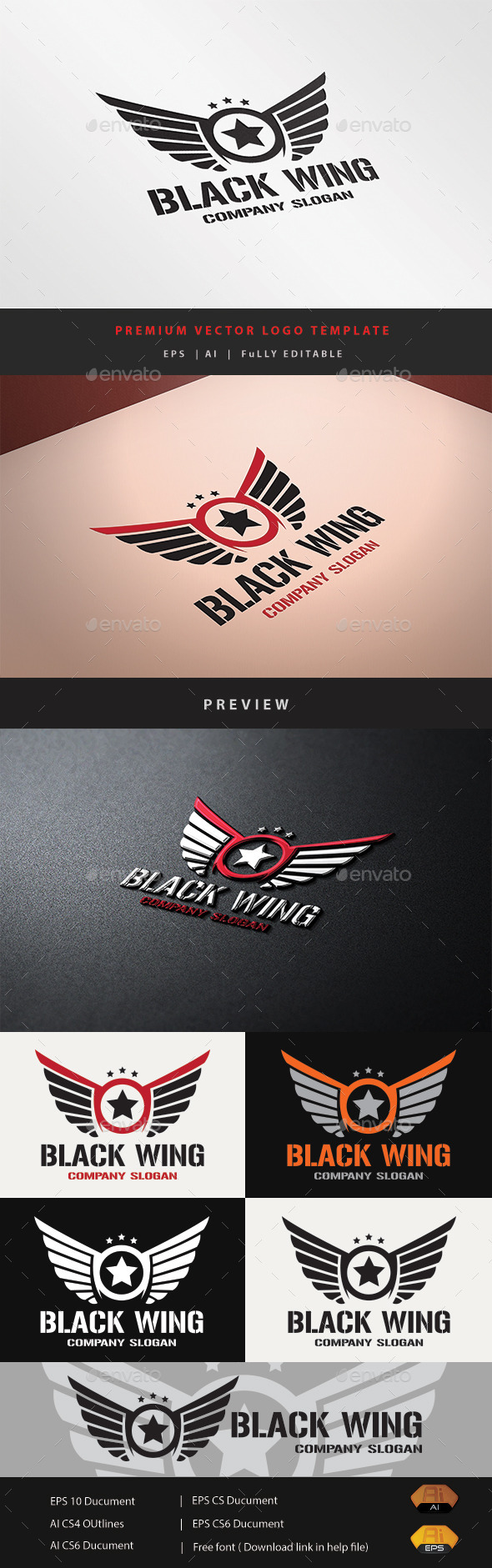 Blacked Logo Templates | GraphicRiver