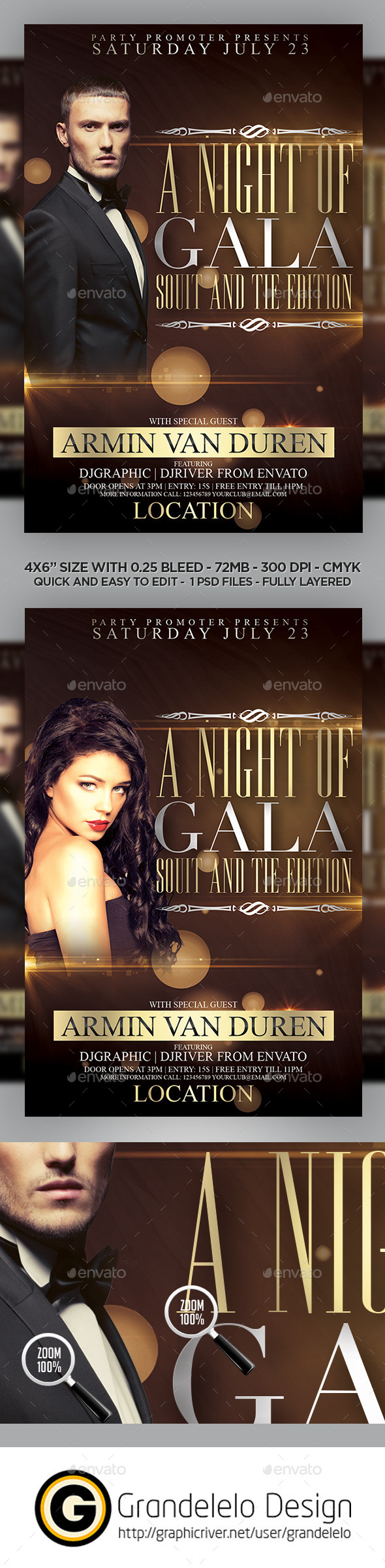 Gala Flyer Templates | GraphicRiver