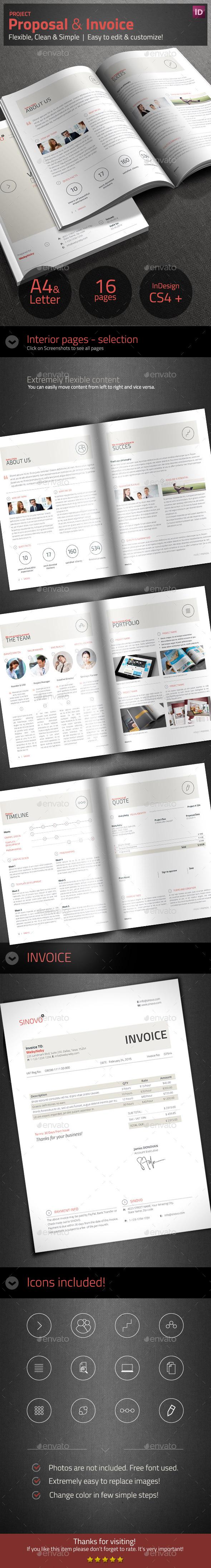 Business Proposal & Invoice Templates from GraphicRiver