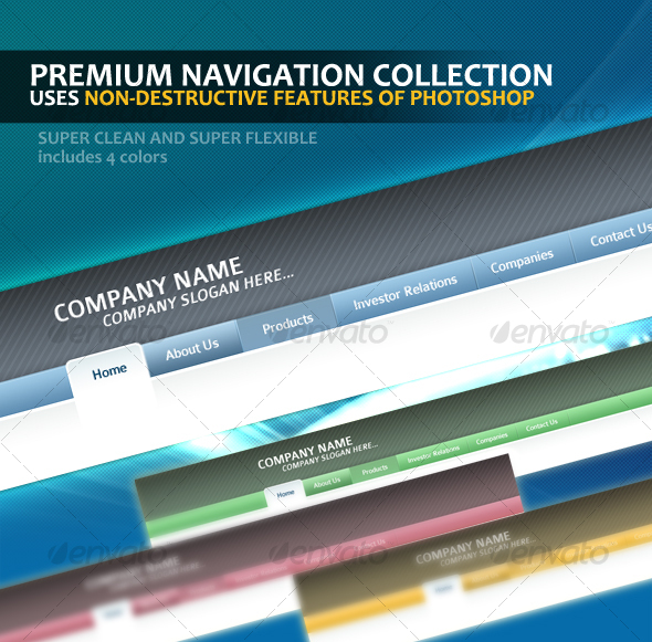 Navigation Bar Templates from GraphicRiver