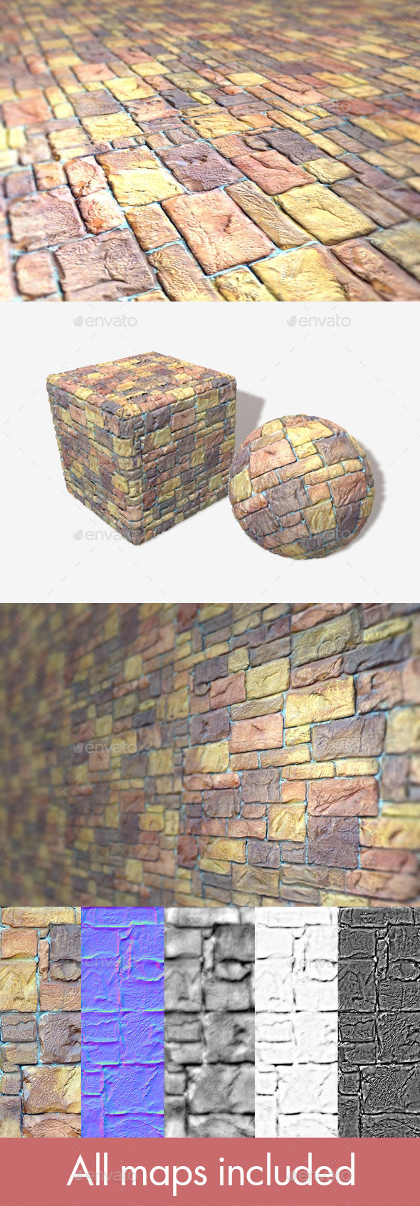Brick Wall CG Textures from 3DOcean