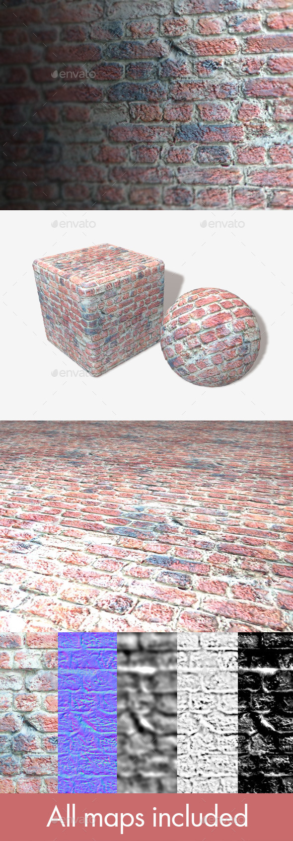 Brick Wall CG Textures from 3DOcean