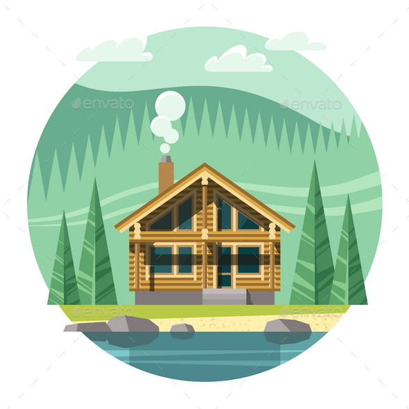 Chalets Graphics, Designs & Templates from GraphicRiver