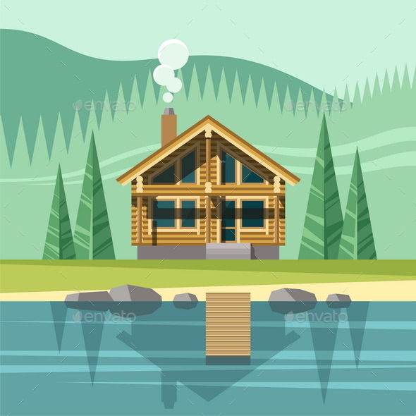 Chalets Graphics, Designs & Templates from GraphicRiver