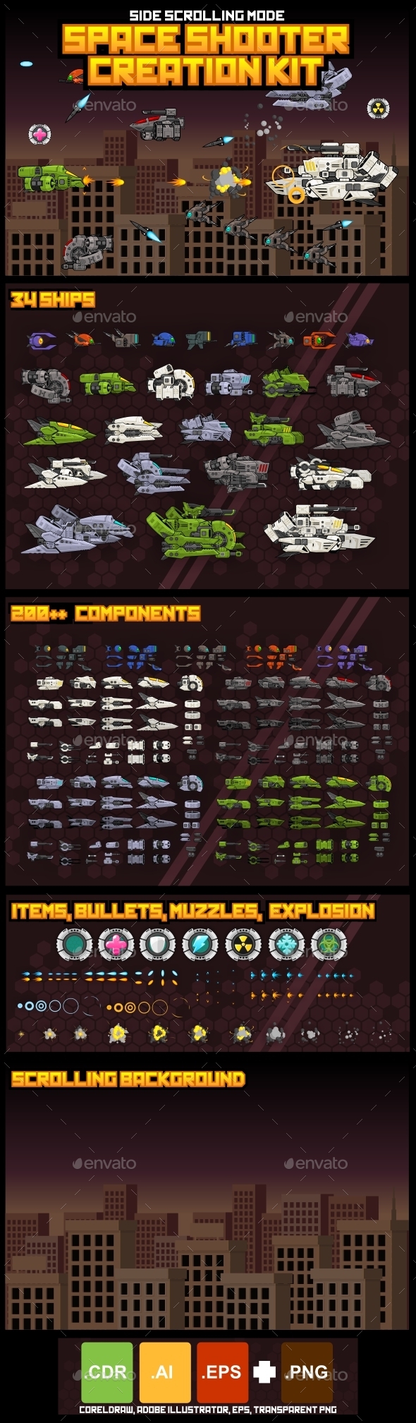 Side-scrolling Graphics, Designs & Templates | GraphicRiver