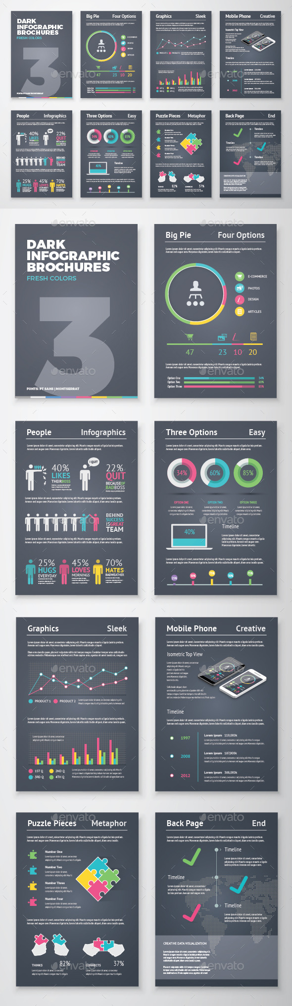A4 Infographic Templates from GraphicRiver