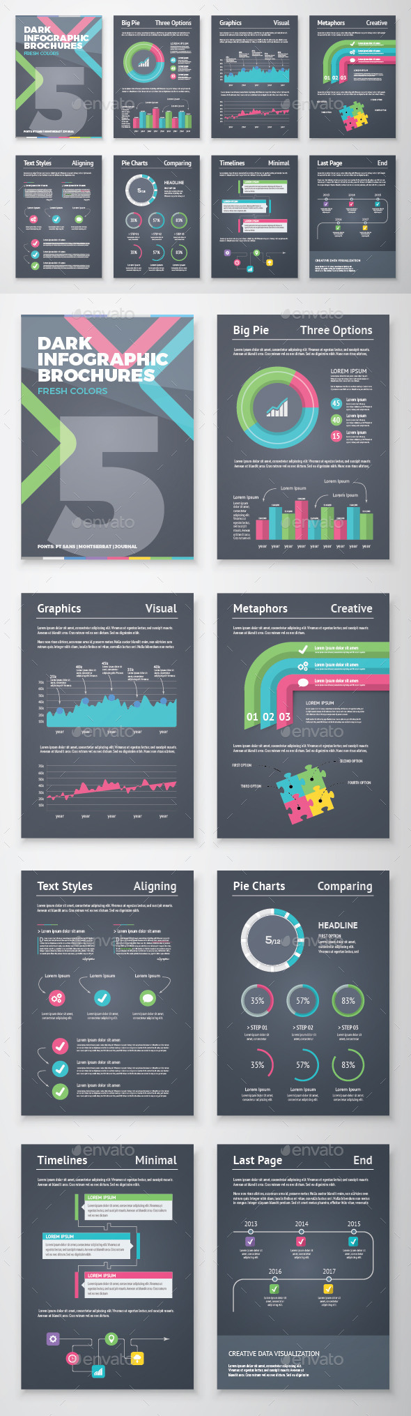 A4 Infographic Templates from GraphicRiver