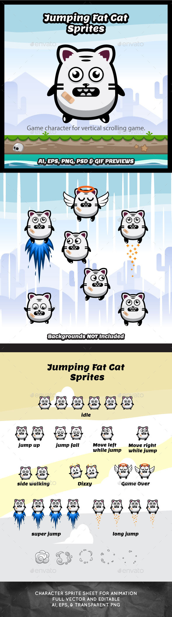 Cat Game Assets | GraphicRiver