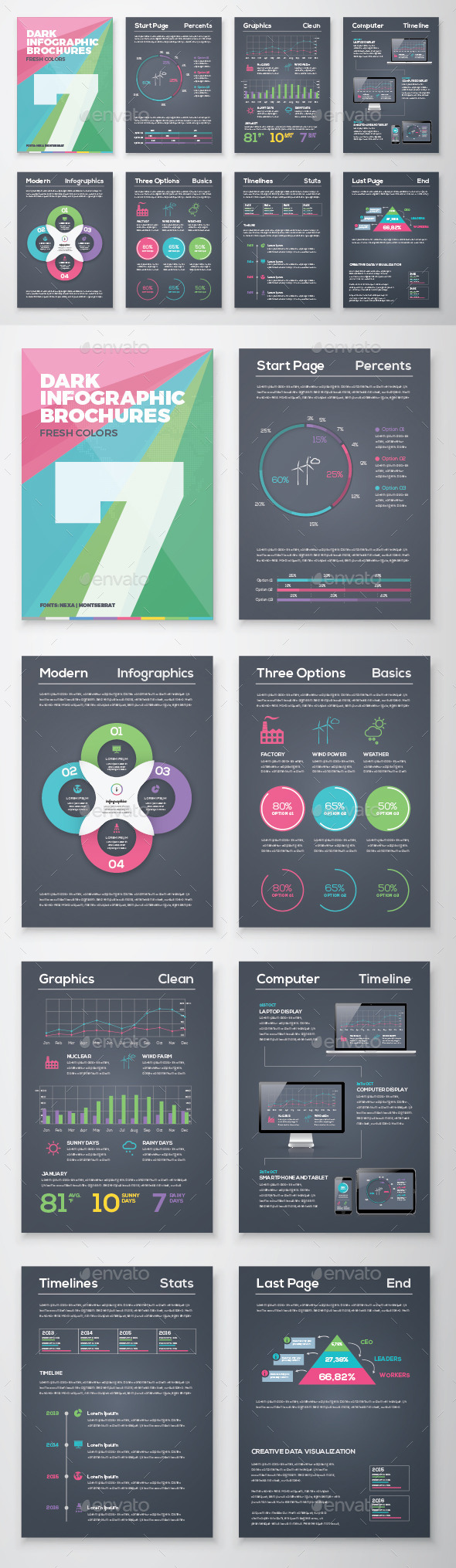 A4 Infographic Templates from GraphicRiver