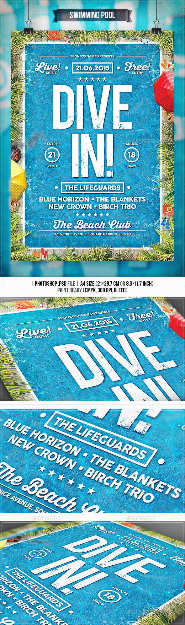 Swimming Flyer Graphics, Designs & Templates from GraphicRiver