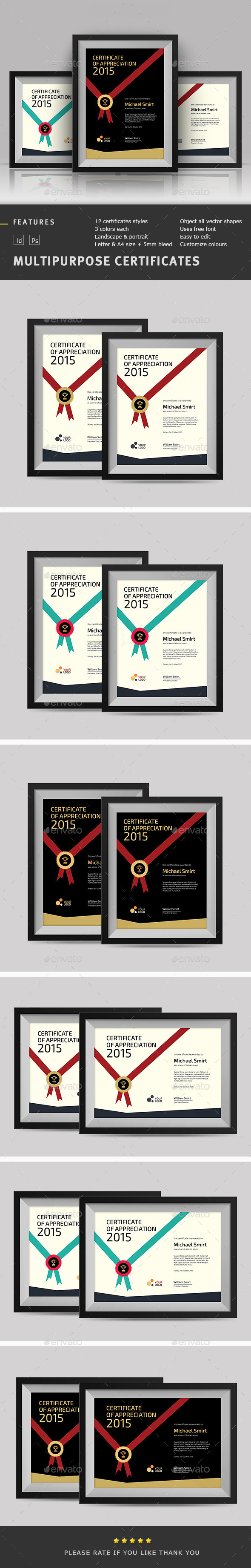 Acknowledgement Graphics, Designs & Templates | GraphicRiver