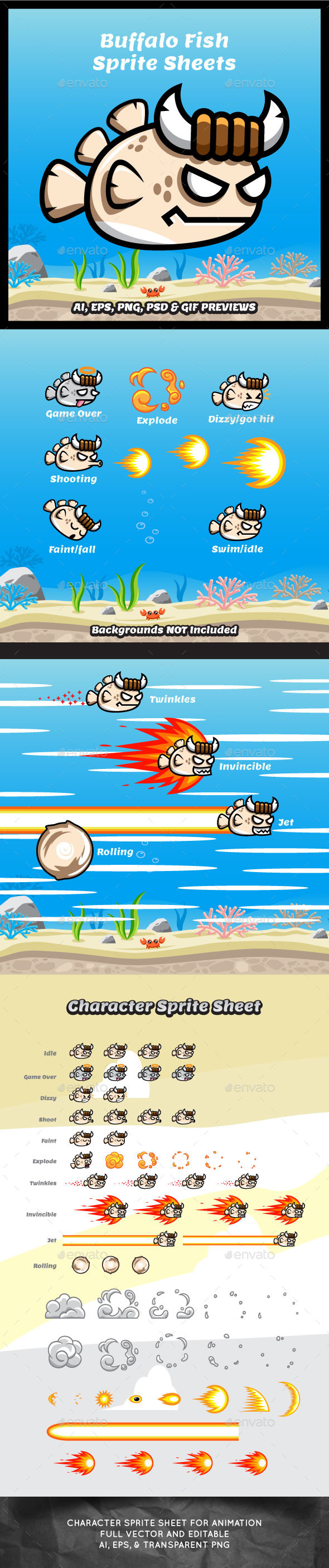 Fishing Game Assets | GraphicRiver