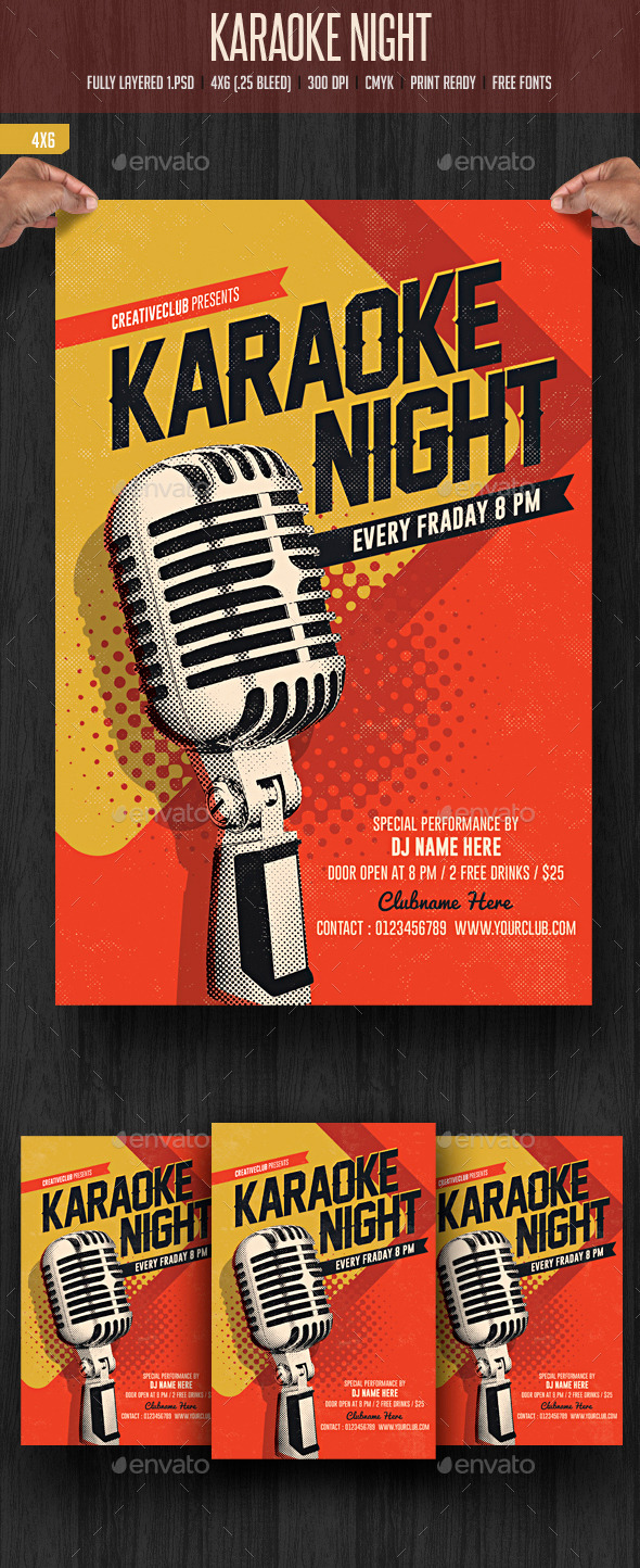 Karaoke Graphics, Designs & Templates from GraphicRiver