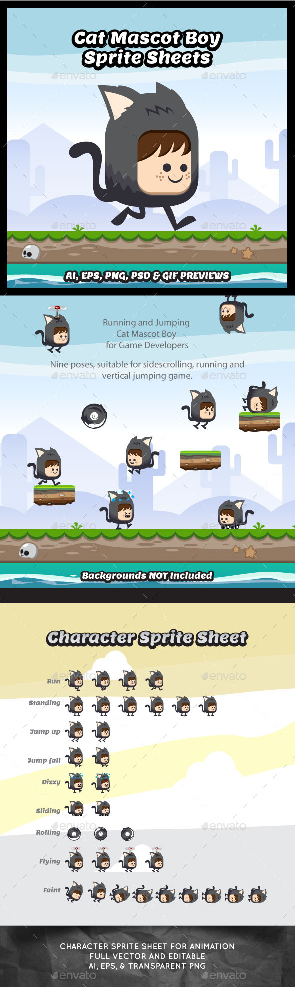 Running Sprite Sheet Game Sprites & Sheet Templates